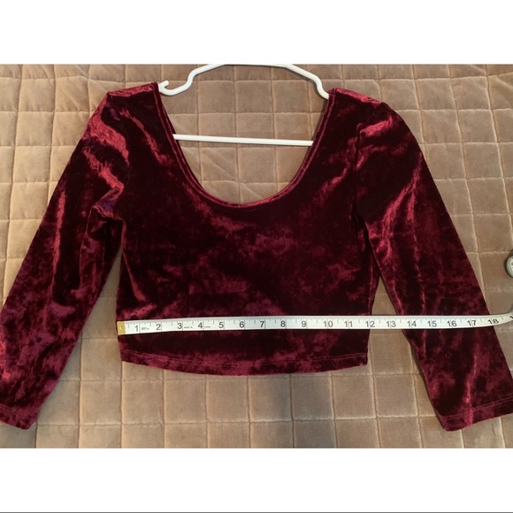 Charlotte Russe | Tops | 5 Bundle Red Velvet Scoop Neck Crop Top Going ...